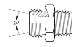 38 mm tube (M52x2.0 thread) DIN X 1-1/2" Male NPT | SS-5007S ...