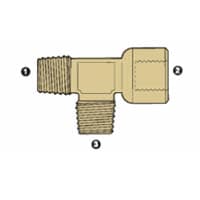 1/4" Male BSPT x 1/4" Male BSPT x 1/4" Female BSP Run Tee | Brass ...