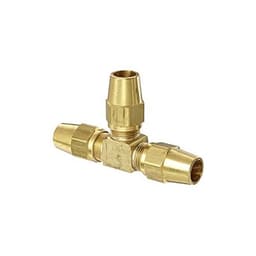 Brass 3/8" x 3/8" x 1/4" Air Brake Tee | B-31364 | Hydraulics Direct